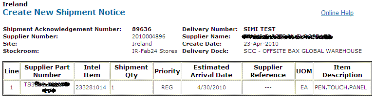 Create New Shipment - Automated Upload